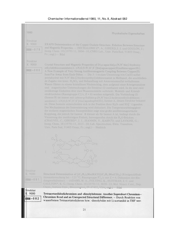 (PDF) ChemInform Abstract: TETRAACETANILIDODICHROMIUM AND -DIMOLYBDENUM: ANOTHER SUPERSHORT ...