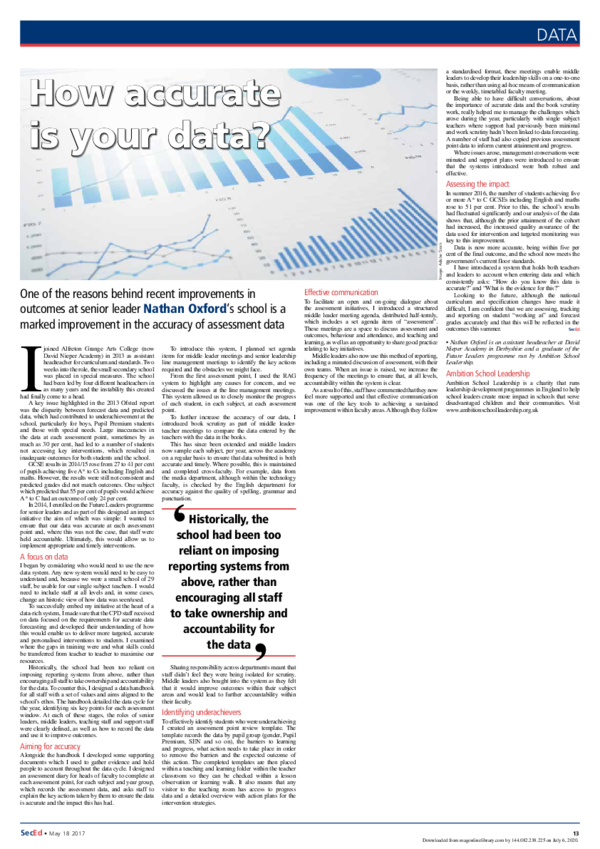 (PDF) How accurate is your data?