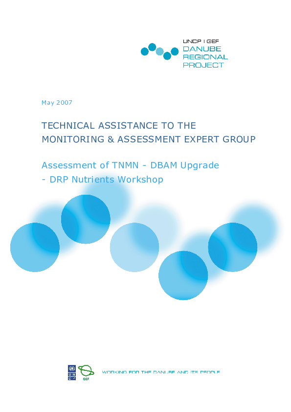 (PDF) Technical assistance to the Monitoring and Assessment expert ...