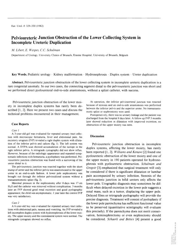 (PDF) Pelvioureteric Junction Obstruction of the Lower Collecting ...