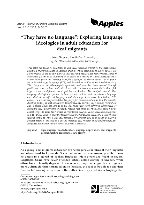 (PDF) They have no language
