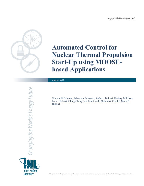(PDF) Automated Control in Nuclear Thermal Propulsion