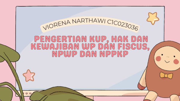 (PDF) Pengertian KUP, Hak dan Kewajiban Wajib Pajak dan Fiskus, NPWP ...