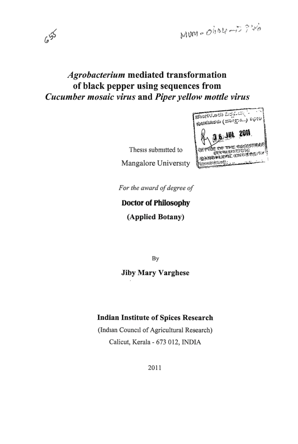 Pdf Agrobacterium Mediated Transformation