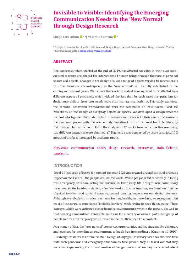 (PDF) Invisible to Visible: Identifying the Emerging Communication ...