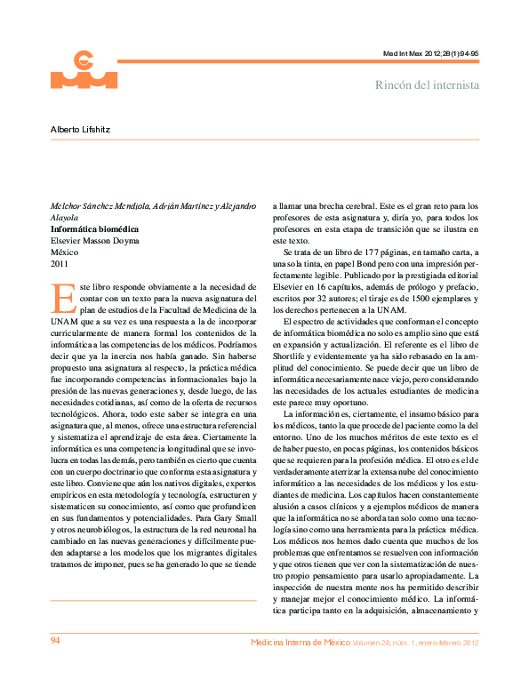 (PDF) Melchor Sánchez Mendiola, Adrián Martínez y Alejandro Alayola ...