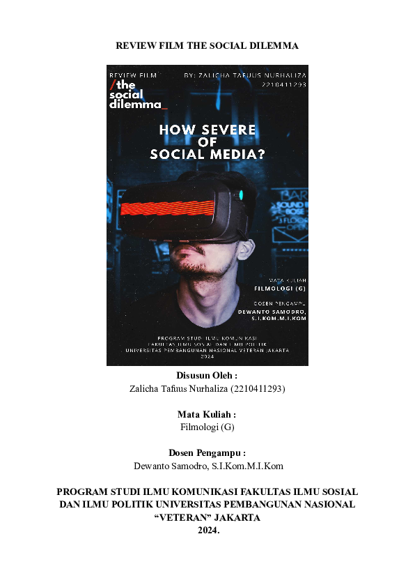 (PDF) Review Film : The Social Dilemma (2020)