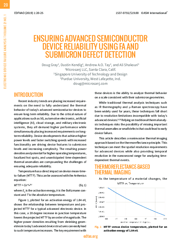 (PDF) Ensuring Advanced Semiconductor Device Reliability using FA and ...