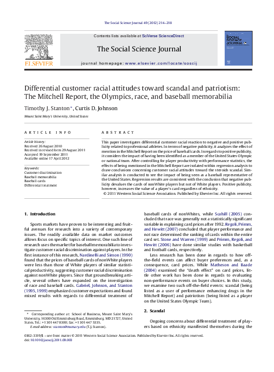 (PDF) Differential customer racial attitudes toward scandal and ...