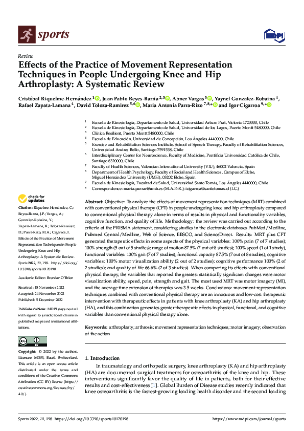 (PDF) Effects of the Practice of Movement Representation Techniques in People Undergoing Knee ...