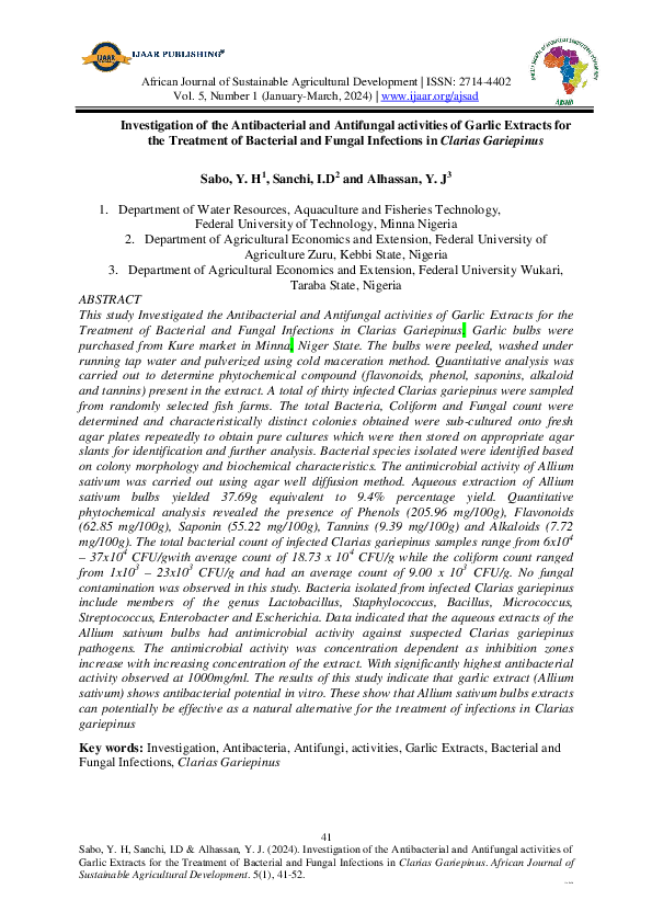 (PDF) Investigation of the Antibacterial and Antifungal activities of ...