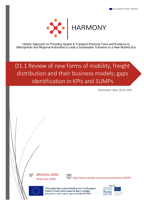 (PDF) Review of new forms of mobility, freight distribution and their ...