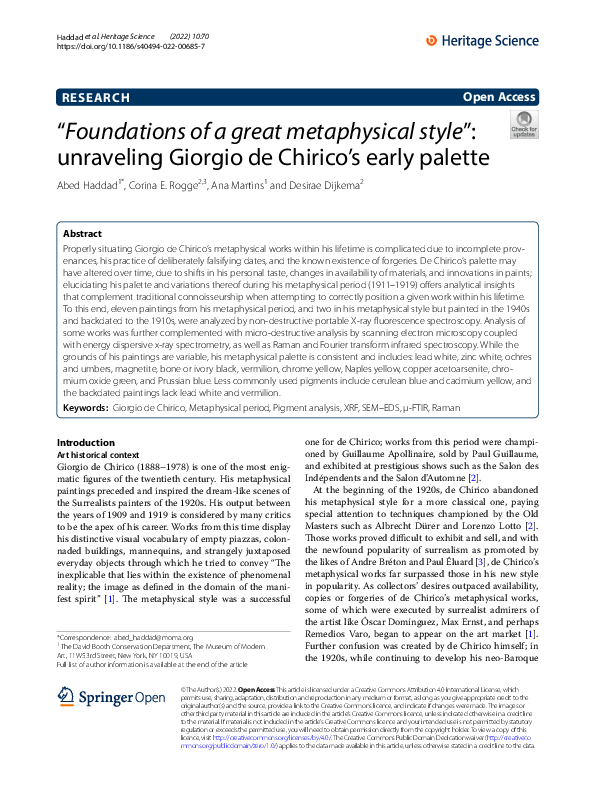 (PDF) “Foundations of a great metaphysical style”: unraveling Giorgio ...