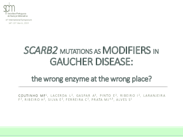 (PDF) SCARB2 mutations as modifiers in Gaucher disease: the wrong ...