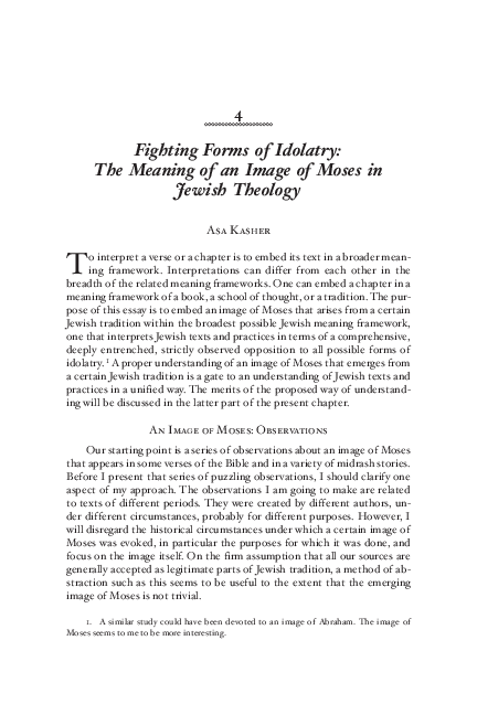 (PDF) Asa Kasher, “Fighting Forms of Idolatry: The Meaning of an Image ...