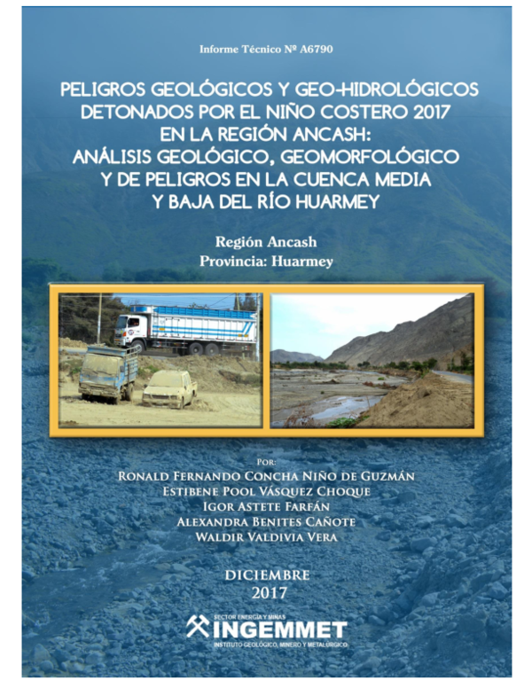 (PDF) Peligros geológicos y geo-hidrológicos detonados por el Niño Costero 2017 en la región ...