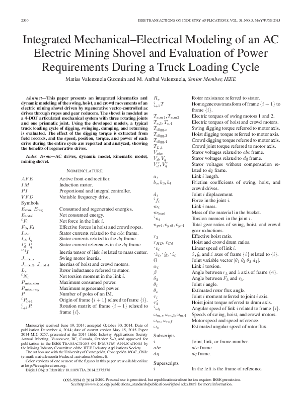(PDF) Integrated Mechanical–Electrical Modeling of an AC Electric ...
