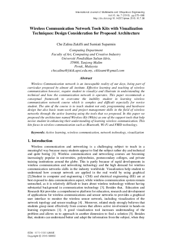 (PDF) Wireless Communication Network Tools Kits with Visualization ...