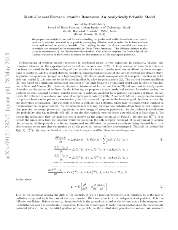 (PDF) Nonadiabatic tunnelling in an ideal one-dimensional semi-infinite periodic potential ...