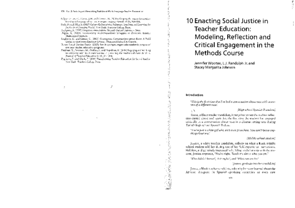 (PDF) Enacting social justice in teacher education: Modeling ...