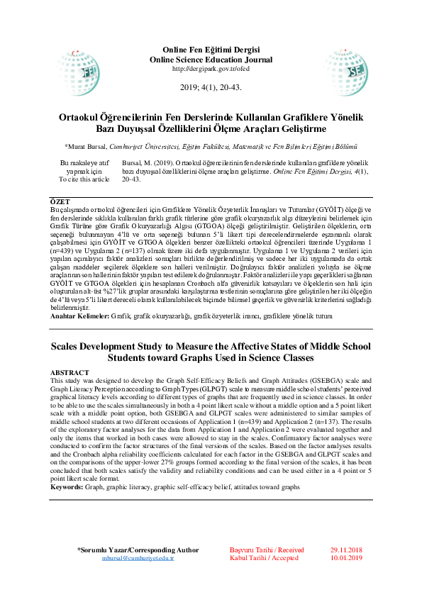 (PDF) Scales Development Study to Measure the Affective States of ...