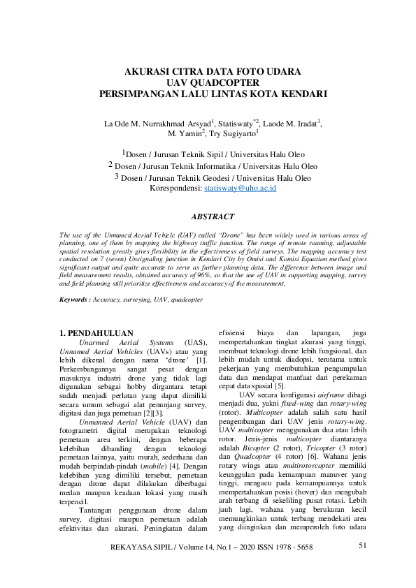 (PDF) Akurasi Citra Data Foto Udara UAV Quadcopter Persimpangan Lalu ...