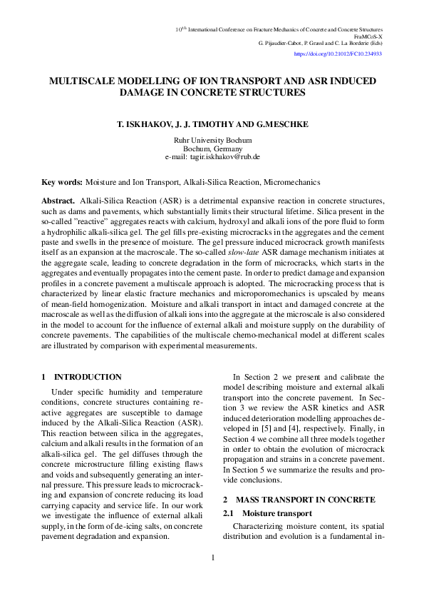 (PDF) Multiscale Modeling of ASR in Concrete Structures