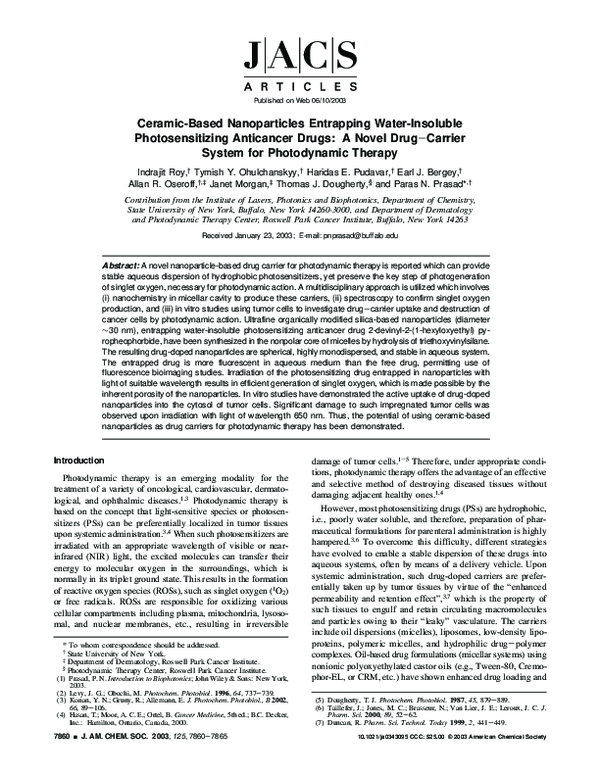 (PDF) Ceramic-Based Nanoparticles Entrapping Water-Insoluble ...