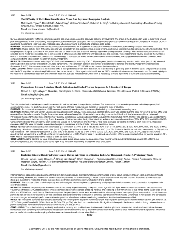 (PDF) The Difficulty Of EMG Burst Identification