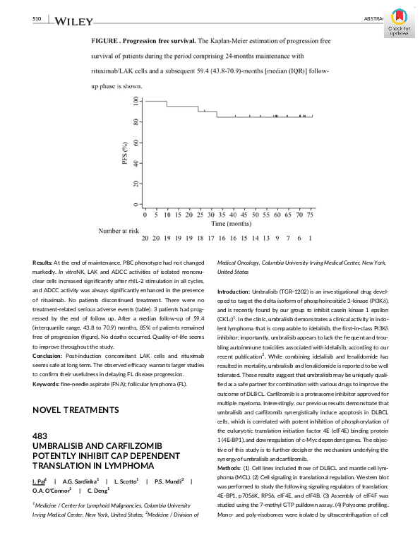 (PDF) Umbralisib and Carfilzomib Potently Inhibit Cap Dependent ...