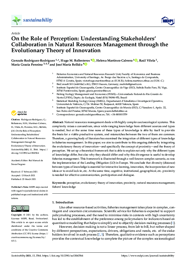 (PDF) On the Role of Perception: Understanding Stakeholders ...