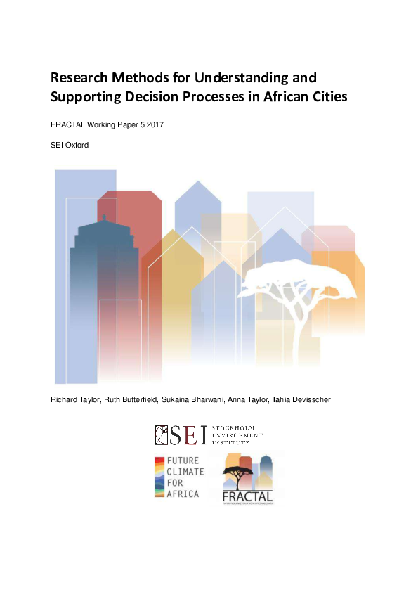 (PDF) Research methods for understanding and supporting decision ...