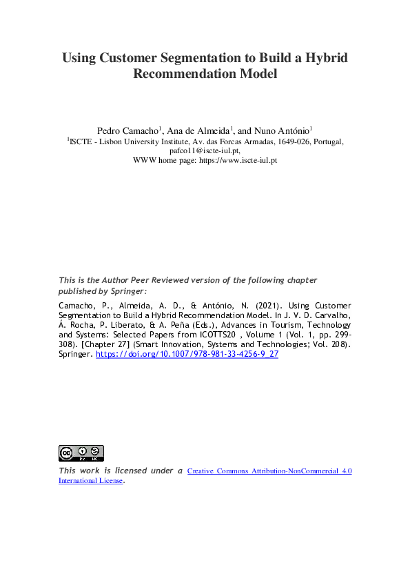(PDF) Using Customer Segmentation to Build a Hybrid Recommendation Model