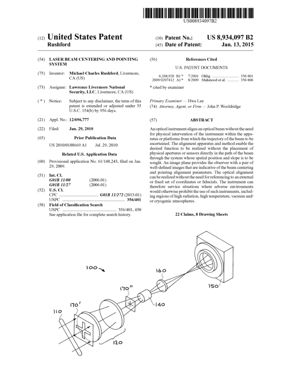 (PDF) Laser beam centering and pointing system