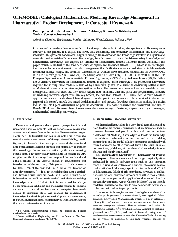 (PDF) OntoMODEL: Ontological Mathematical Modeling Knowledge Management ...