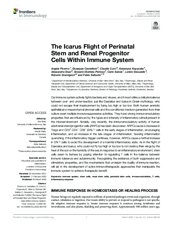 (PDF) The Icarus Flight of Perinatal Stem and Renal Progenitor Cells ...