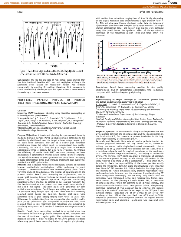(PDF) OC-0339: Improving IMPT treatment planning using iterative resampling of randomly placed ...