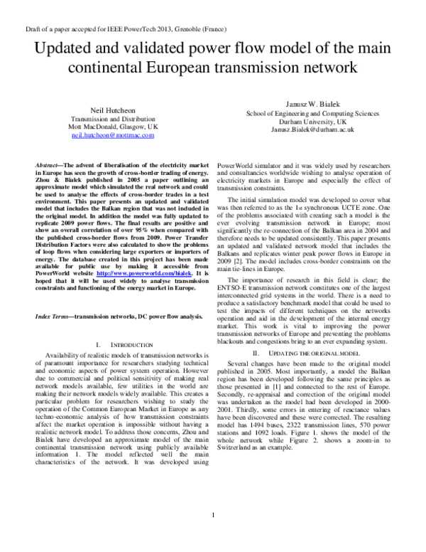(PDF) Transmission and Distribution