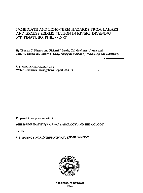 (PDF) Immediate and long-term hazards from lahars and excess ...