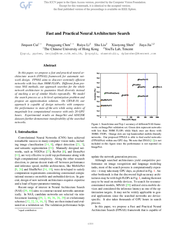 (PDF) Efficient Neural Architecture Search Framework