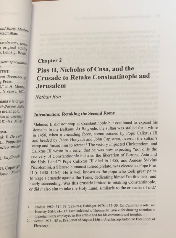 (PDF) Pius II, Nicholas of Cusa, and the Crusade to Retake ...