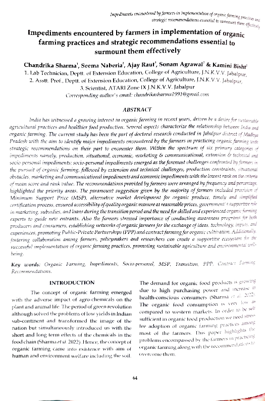 (PDF) Organic farming paper