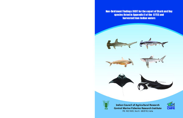 (PDF) CMFRI Marine Fisheries Policy Series No-6; Non-Detriment Findings ...