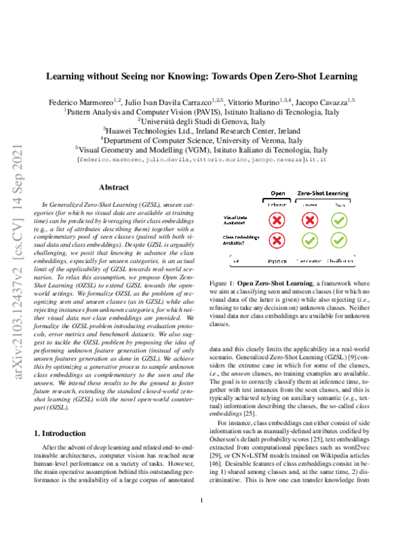 (PDF) Learning without Seeing nor Knowing: Towards Open Zero-Shot Learning