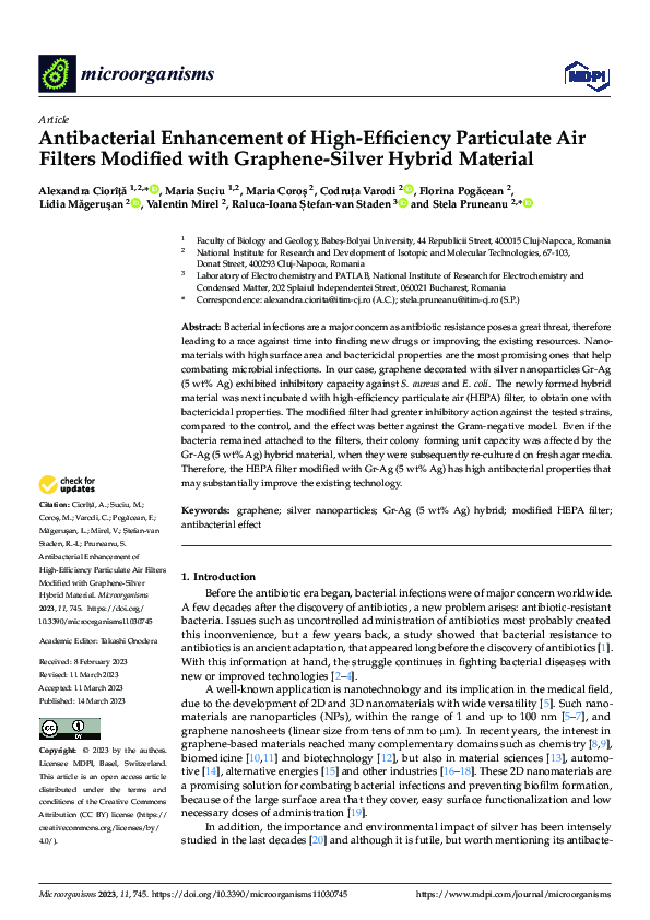 (PDF) Antibacterial Enhancement of High-Efficiency Particulate Air ...
