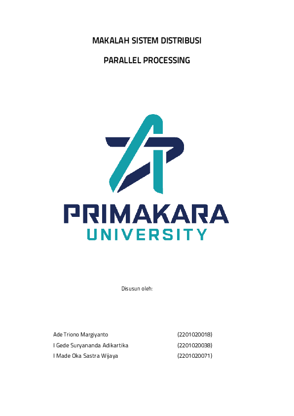 (PDF) Parallel Processing