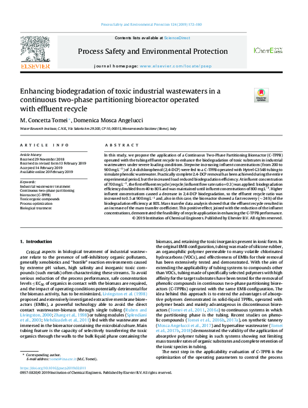 (PDF) Enhancing biodegradation of toxic industrial wastewaters in a ...