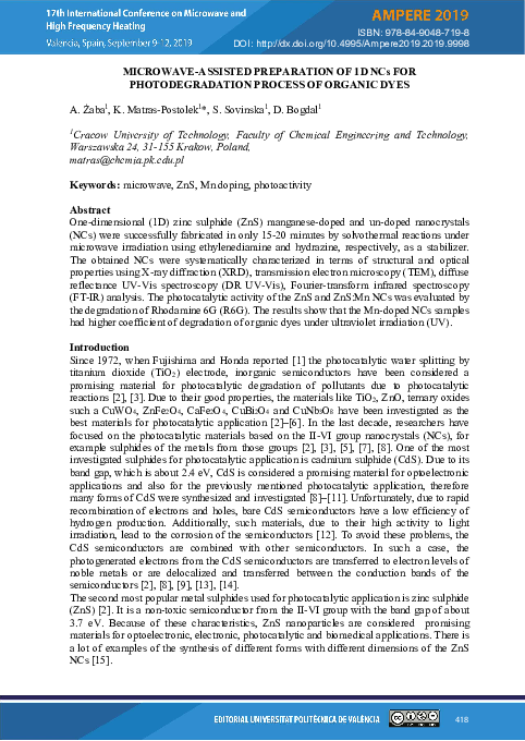 (PDF) Microwave-assisted preparation of ZnS and ZnSe nanocrystals with different morphologies ...