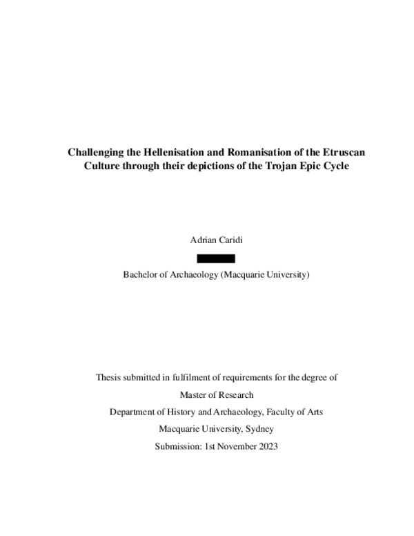 (PDF) Challenging the Hellenisation and Romanisation of the Etruscan ...