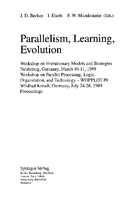(PDF) Parallelism, Learning, Evolution